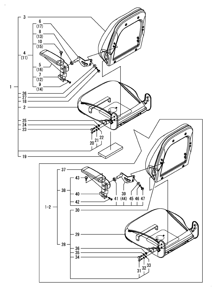 SA221 SEAT — BRIM:PARTS_YANMAR