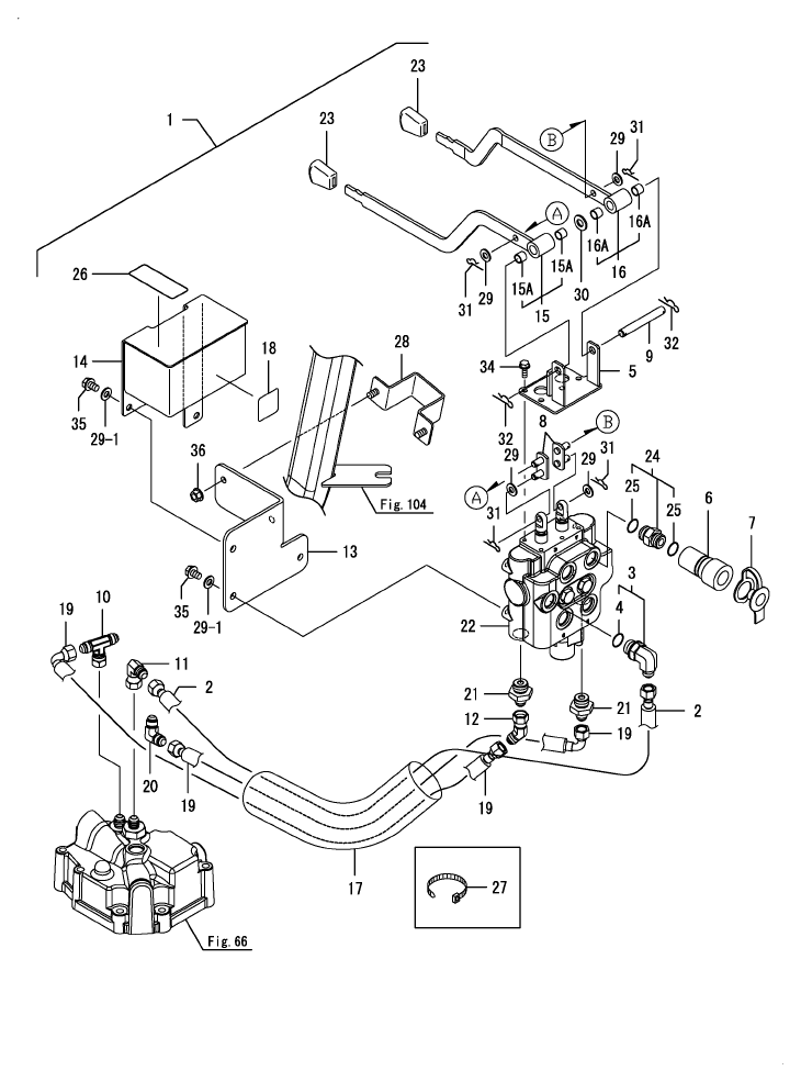 SA324 VALVE(REAR-REMOTE) — BRIM:PARTS_YANMAR